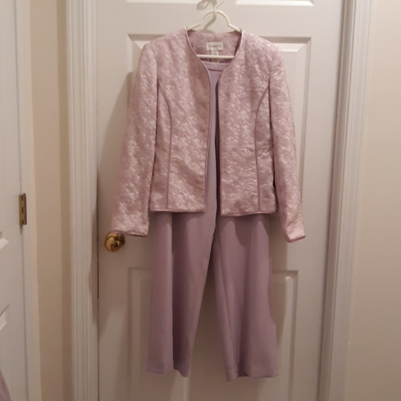Chadwicks | Pants & Jumpsuits | Shimmering Lavender Jacquard Jacket ...